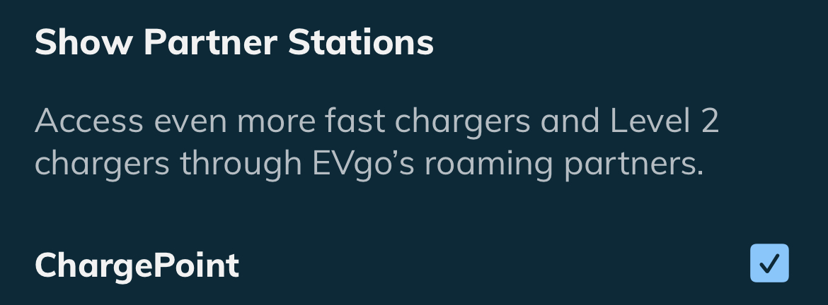 Guide to EVgo map filters – EVgo